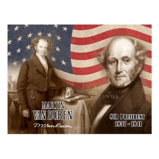Martin Van Buren - 8th President of the U.S. Postcard | Zazzle.com