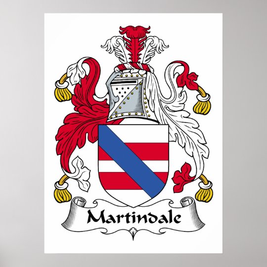 Martindale Family Crest Poster | Zazzle.com