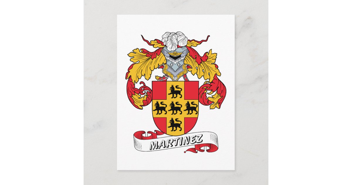 Martinez Family Crest Postcard | Zazzle