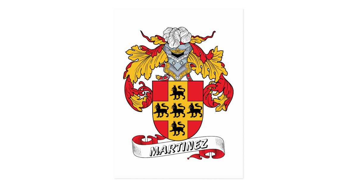 Martinez Family Crest Postcard | Zazzle.com
