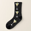 Martini Cocktail Olives Fun Classy Drinking Socks | Zazzle