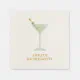 Martini Cocktail Wedding Shower or Bachelorette Napkins | Zazzle