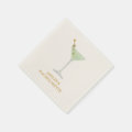 Martini Cocktail Wedding Shower or Bachelorette Napkins | Zazzle