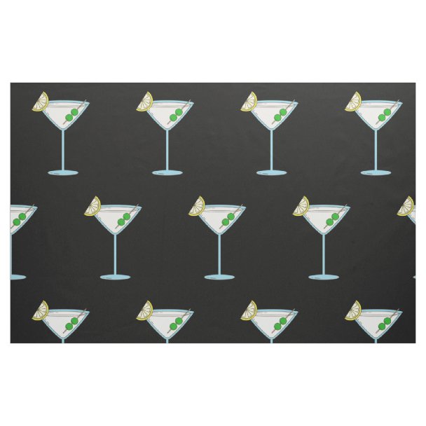 Cocktail Fabric | Zazzle