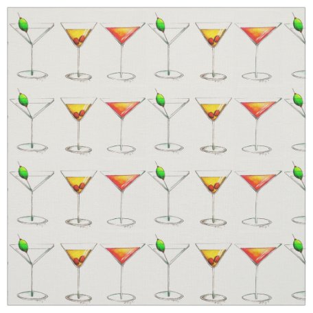 Cocktail Fabric | Zazzle