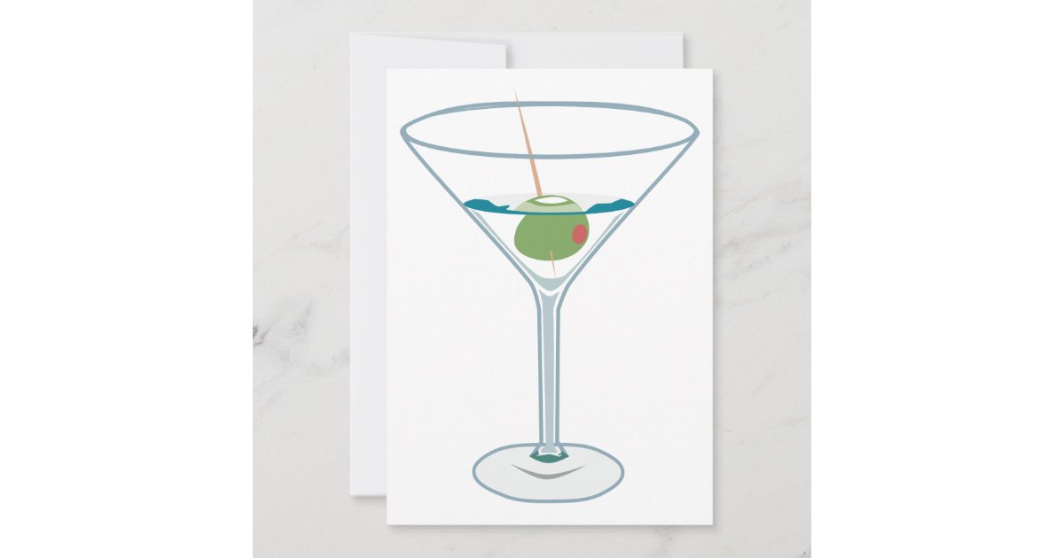 Martini Mixer Invitation | Zazzle