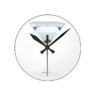Martini Square Wall Clock | Zazzle.com