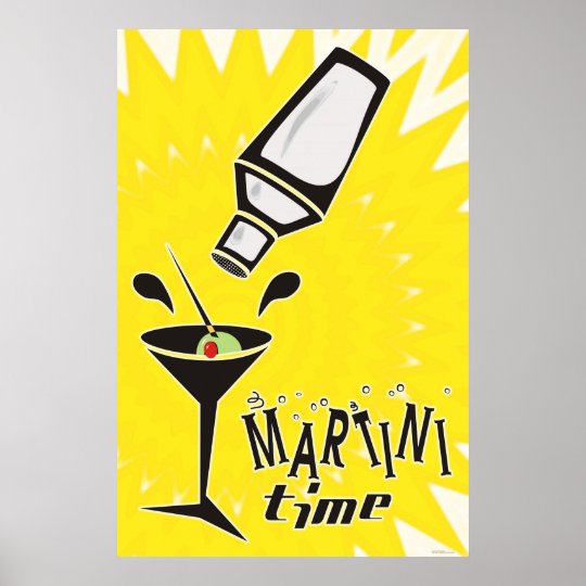 Martini Time Poster | Zazzle.com