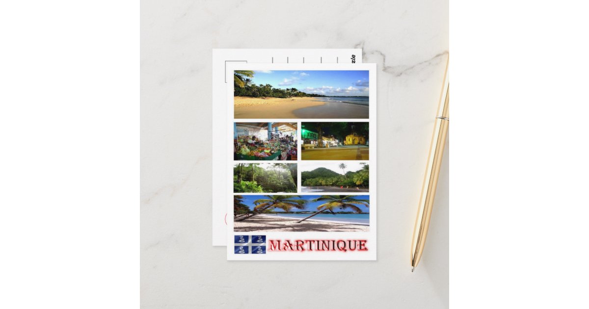 Martinique - Mosaic - Postcard | Zazzle