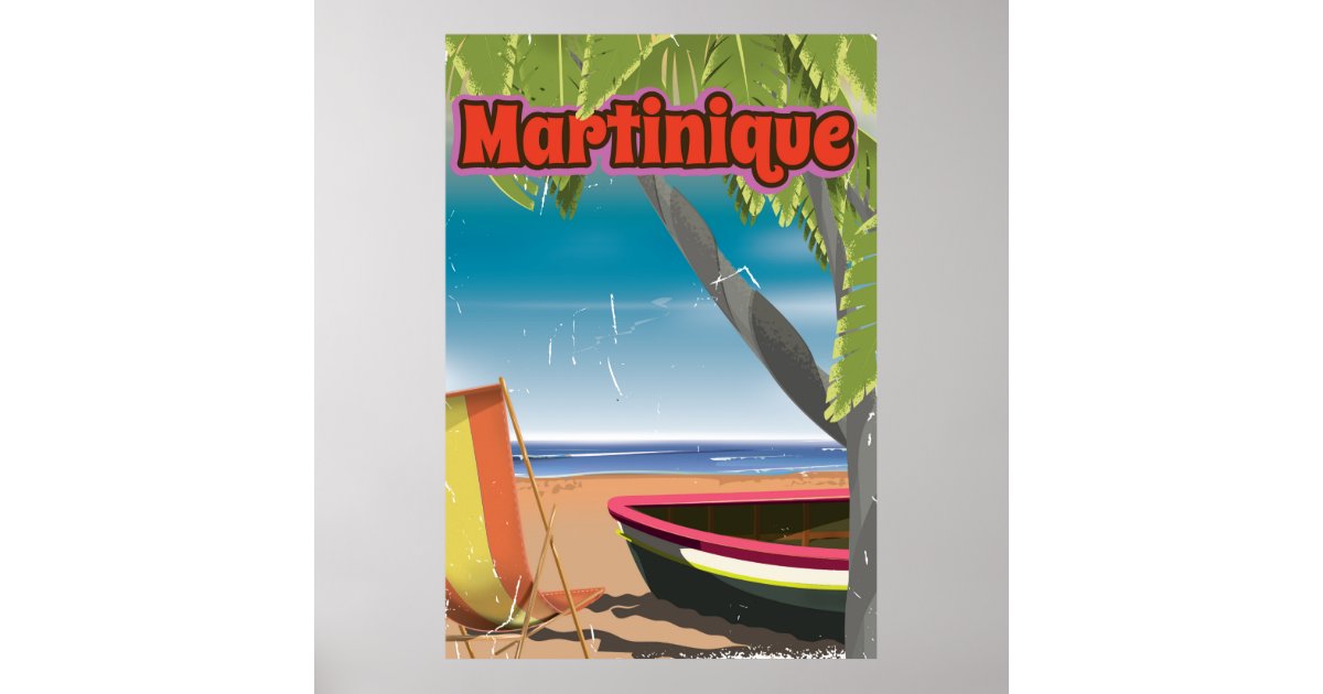 Martinique Vintage travel poster | Zazzle