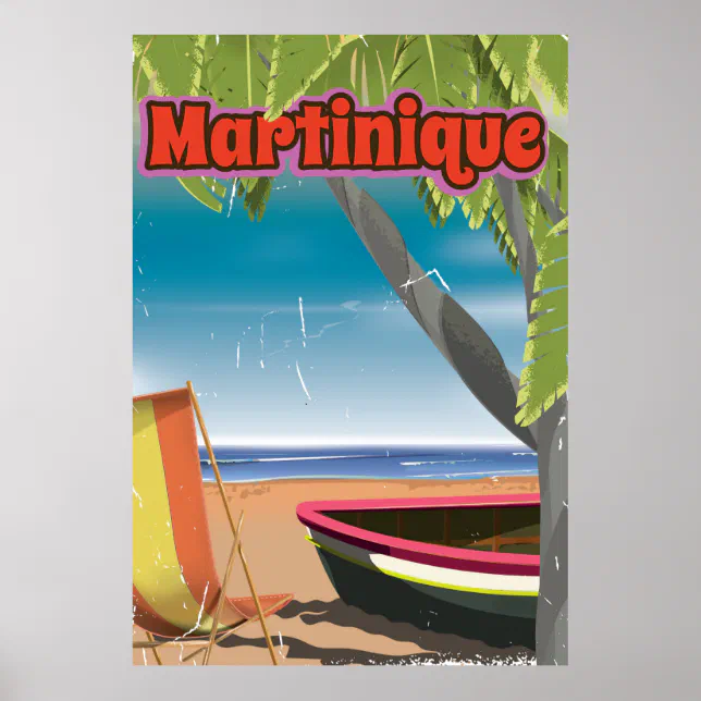 Martinique Vintage travel poster | Zazzle
