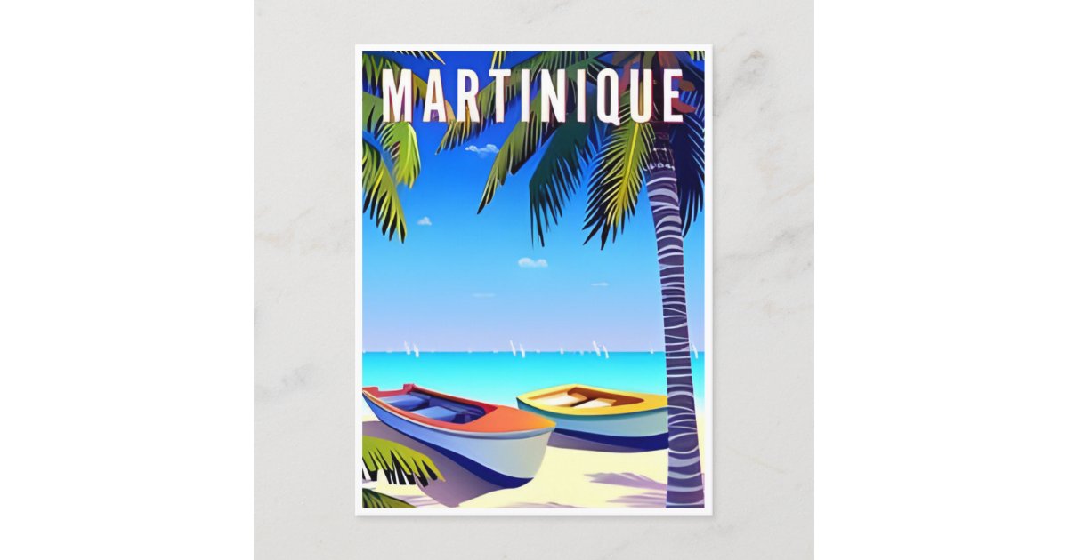 Martinique Vintage vacation beach Postcard | Zazzle