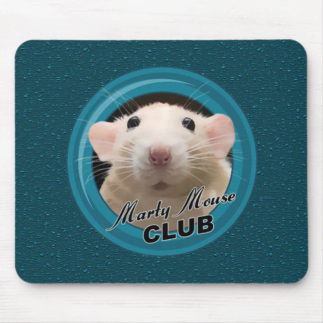 Marty Mouse Club Mousepad with Background | Zazzle