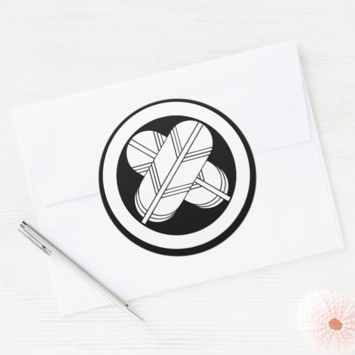 Maru Chigai Takanoha Kamon Classic Round Sticker | Zazzle
