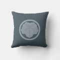Maruni Tsuta Japanese Mon Family Crest Ivy Throw Pillow | Zazzle