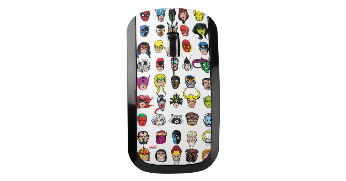 Marvel Comic Characters Pattern Wireless Mouse | Zazzle