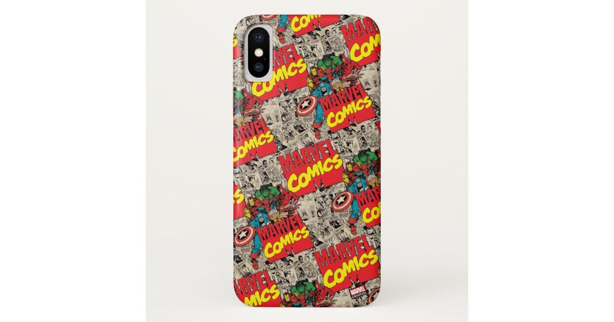 Marvel Comics Hero Group Pattern Case-Mate iPhone Case | Zazzle