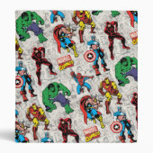Marvel Comics Heroes Pattern 3 Ring Binder | Zazzle