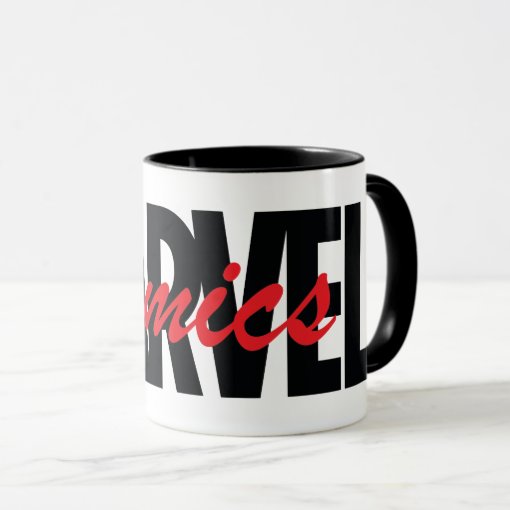 Marvel Comics Overlapped Cursive Logo Mug | Zazzle