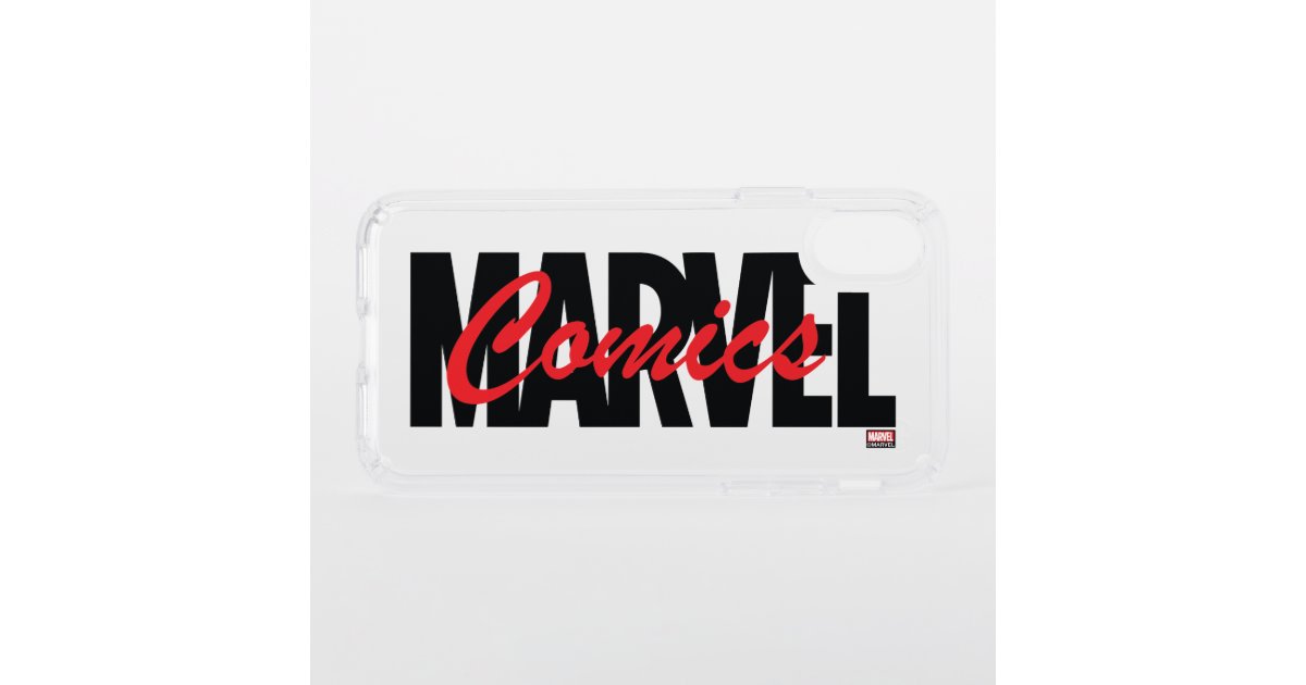 Marvel Comics Overlapped Cursive Logo Speck iPhone X Case | Zazzle
