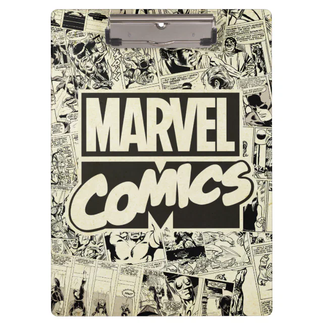 Marvel Comics Pages Pattern Clipboard | Zazzle