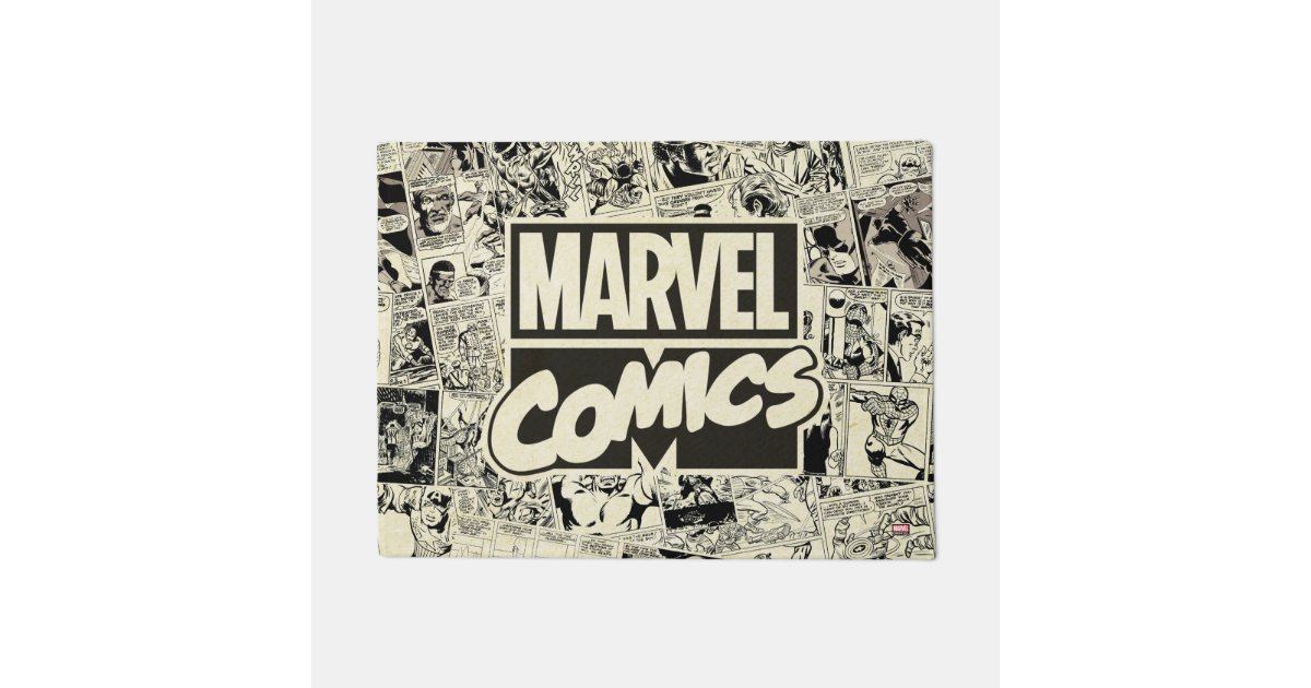 Marvel Comics Pages Pattern Doormat | Zazzle