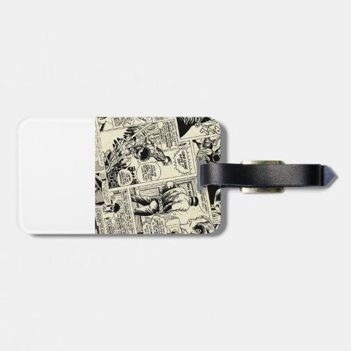 Marvel Comics Pages Pattern Luggage Tag | Zazzle