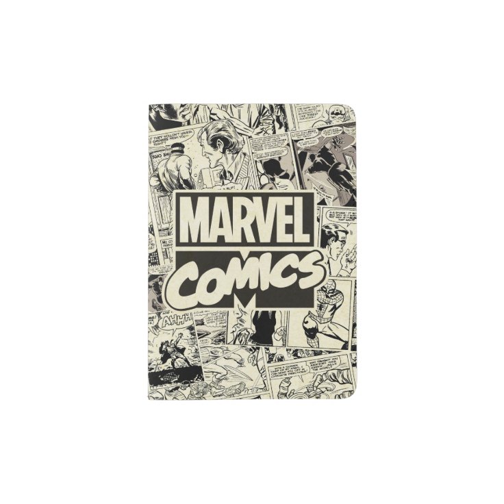Marvel Comics Pages Pattern Passport Holder | Zazzle