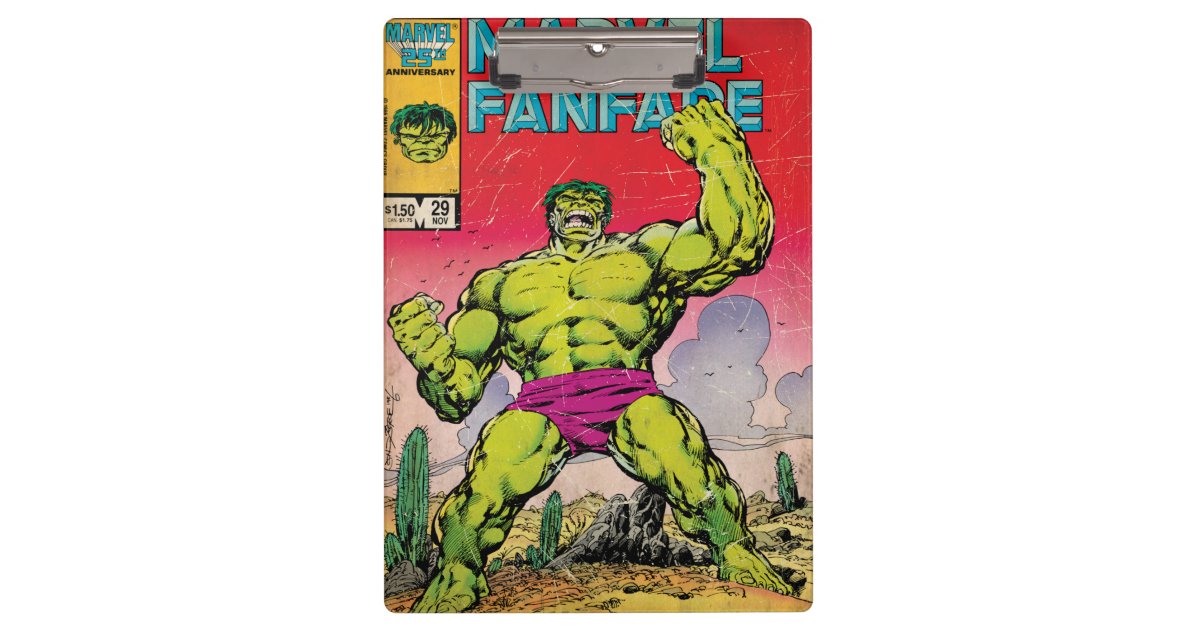 Marvel Fanfare Hulk Comic #29 Clipboard | Zazzle