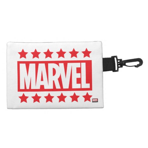 Marvel Logo With Stars Accessory Bag | Zazzle