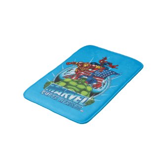 Marvel Super Heroes Character Video Game Sprites Bath Mat | Zazzle