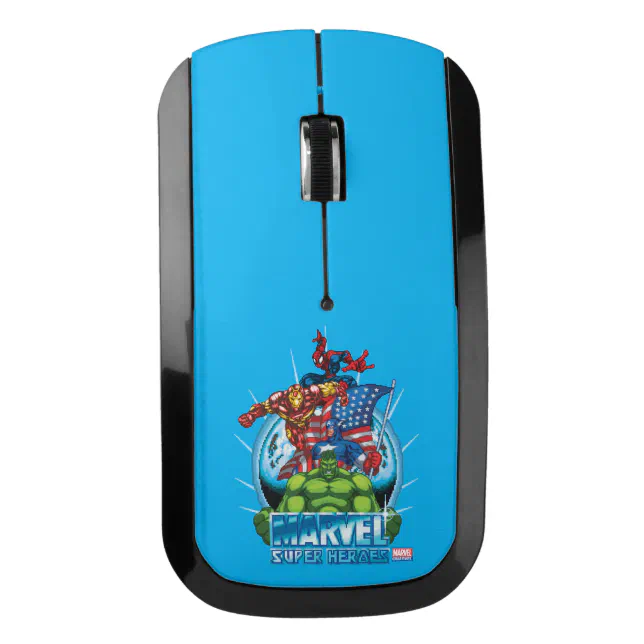Marvel Super Heroes Character Video Game Sprites Wireless Mouse | Zazzle