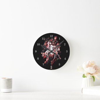 Marvel's Spider-Man | Bad Guys In Spidey's Head Round Clock | Zazzle