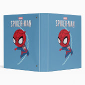 Marvel's Spider-Man | Cartoon Spidey Swinging 3 Ring Binder | Zazzle