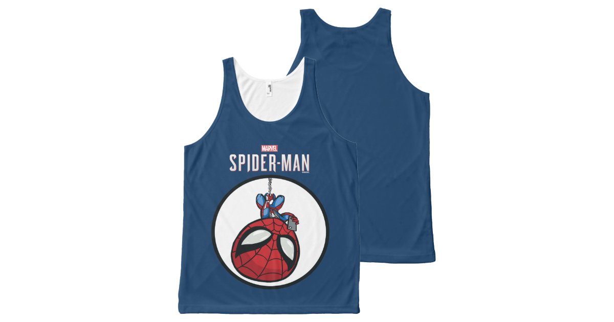 Marvel's Spider-Man | Cartoon Spidey Upside Down All-Over-Print Tank ...