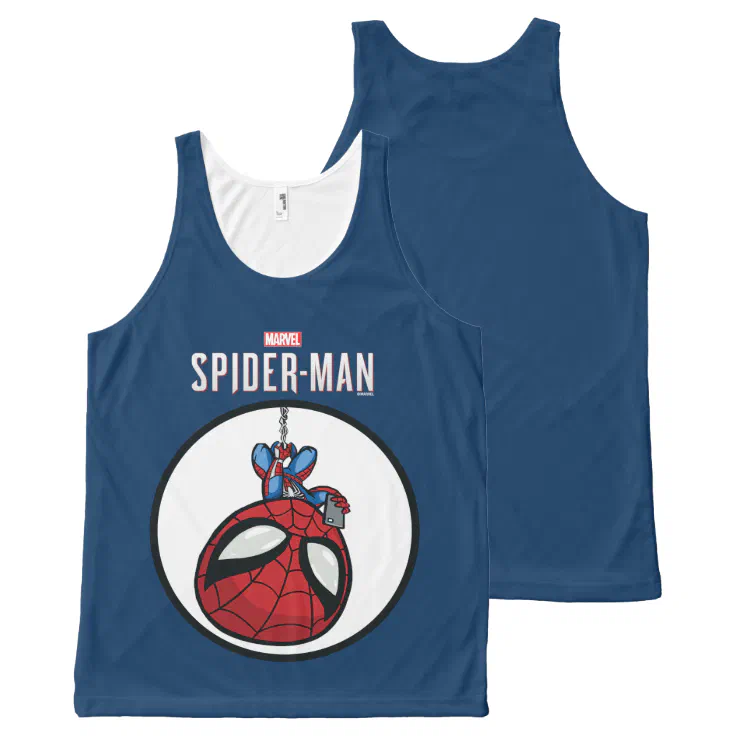 Marvel's Spider-Man | Cartoon Spidey Upside Down All-Over-Print Tank ...