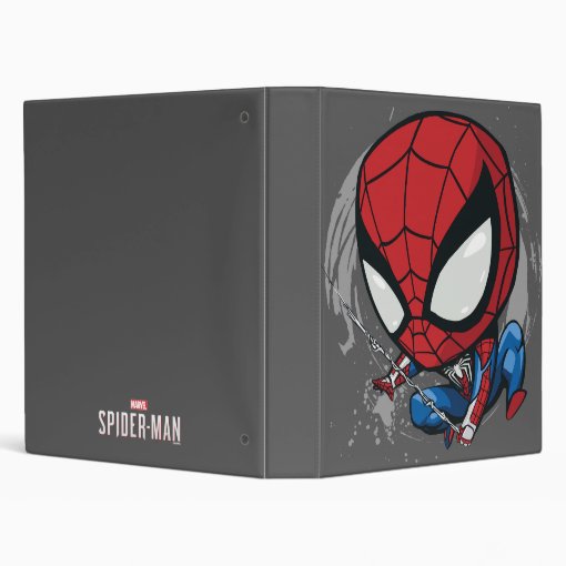 Marvel's Spider-Man | Cartoon Spidey Web Swing 3 Ring Binder | Zazzle