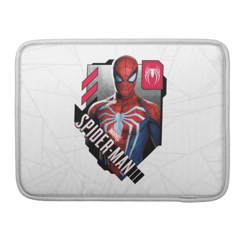Marvel's Spider-Man | Hi-Tech Character Badge MacBook Pro Sleeve | Zazzle