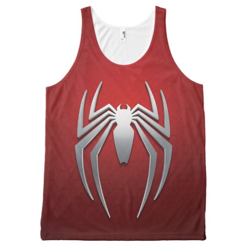 Marvel's Spider-Man | Metal Spider Emblem All-Over-Print Tank Top | Zazzle