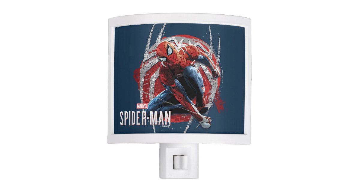 Marvel's Spider-Man | Web Swing Street Art Graphic Night Light | Zazzle