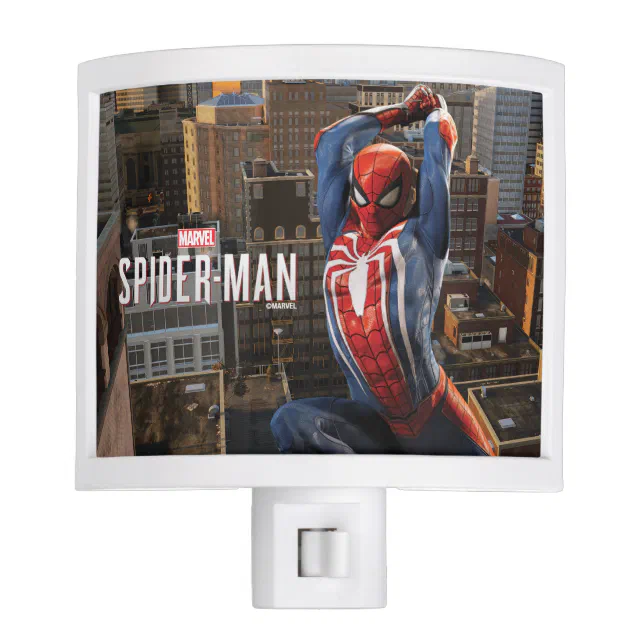 Marvel's Spider-Man | Web Swinging Pose Night Light | Zazzle