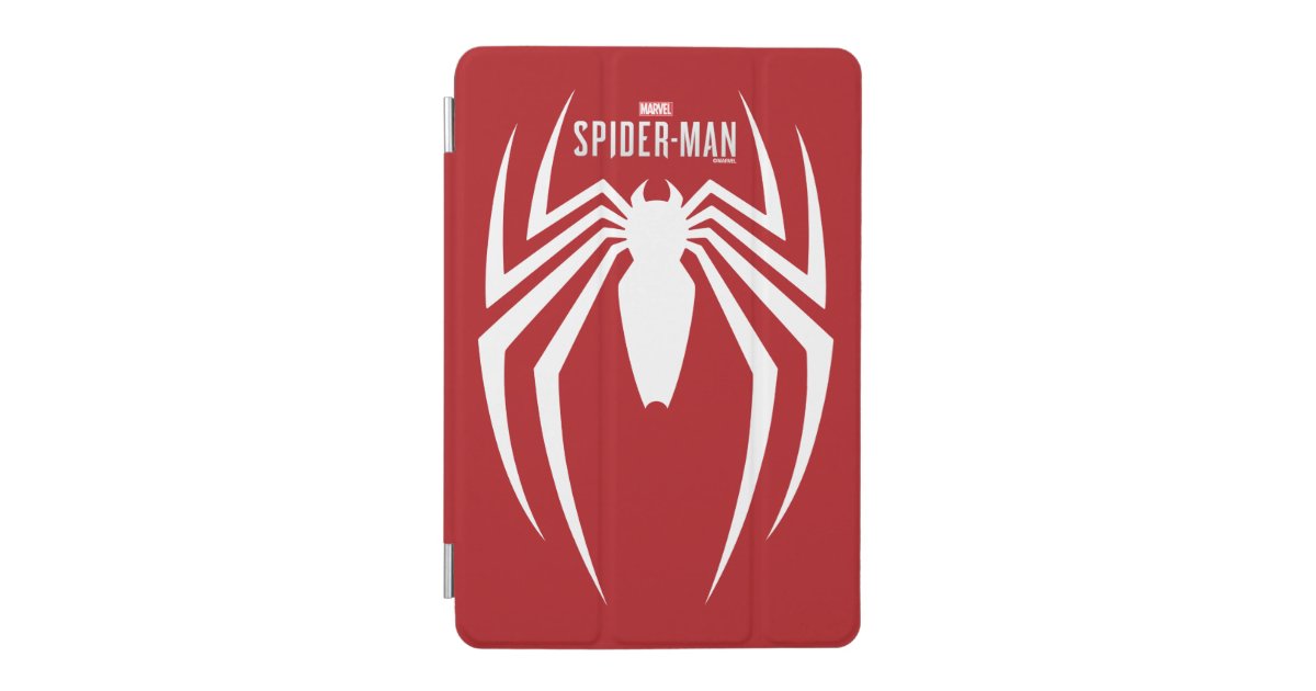 Marvel's Spider-Man | White Spider Emblem iPad Mini Cover | Zazzle