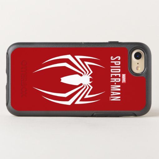 Marvel's Spider-Man | White Spider Emblem Otterbox iPhone Case | Zazzle