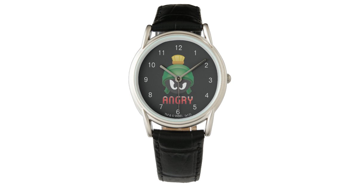 MARVIN THE MARTIAN™ Angry Emoji Watch | Zazzle