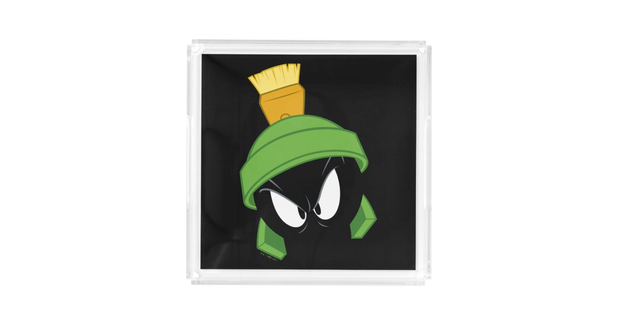 MARVIN THE MARTIAN™ Angry Face Acrylic Tray | Zazzle