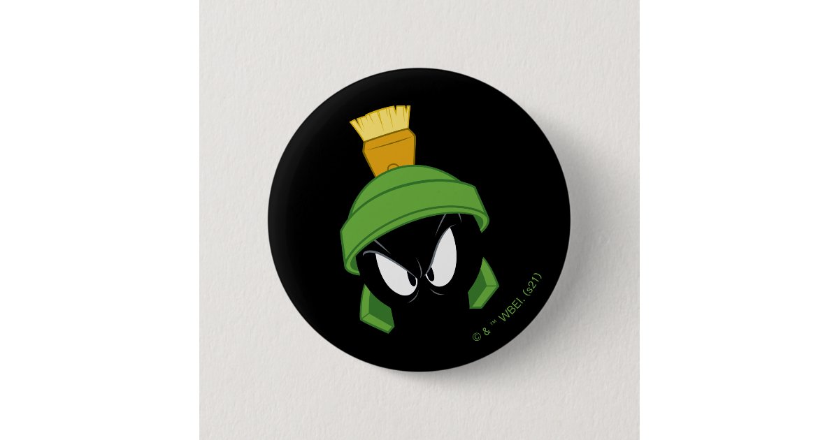 MARVIN THE MARTIAN™ Angry Face Button | Zazzle