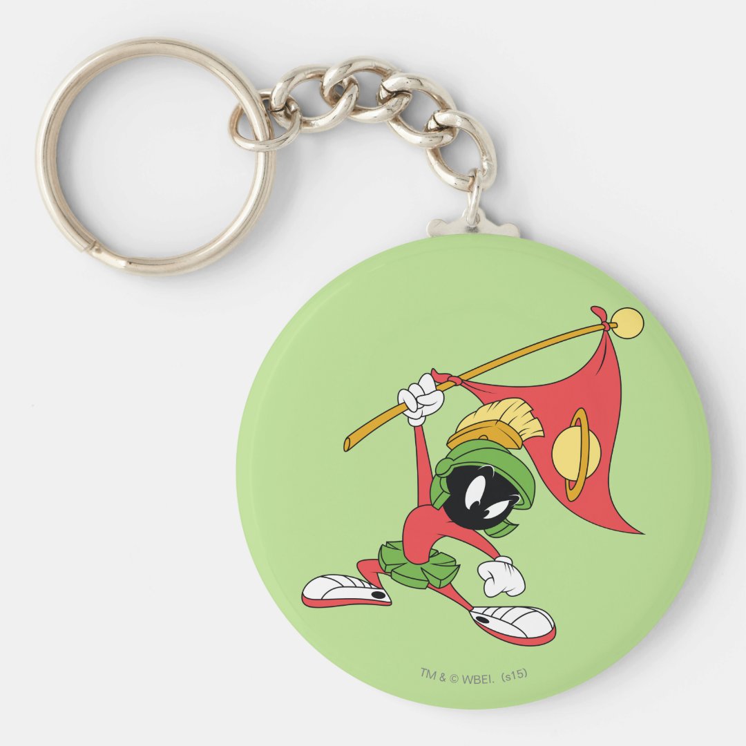 MARVIN THE MARTIAN™ Claiming Planet Keychain | Zazzle
