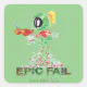 MARVIN THE MARTIAN™ Epic Fail Square Sticker | Zazzle