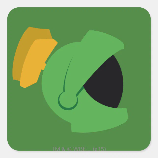 MARVIN THE MARTIAN™ Identity Square Sticker | Zazzle