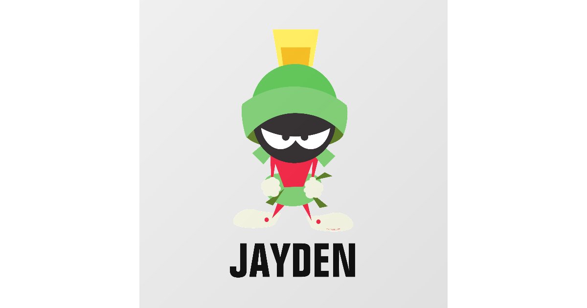 MARVIN THE MARTIAN™ Ready to Attack | Add Name Wall Decal | Zazzle
